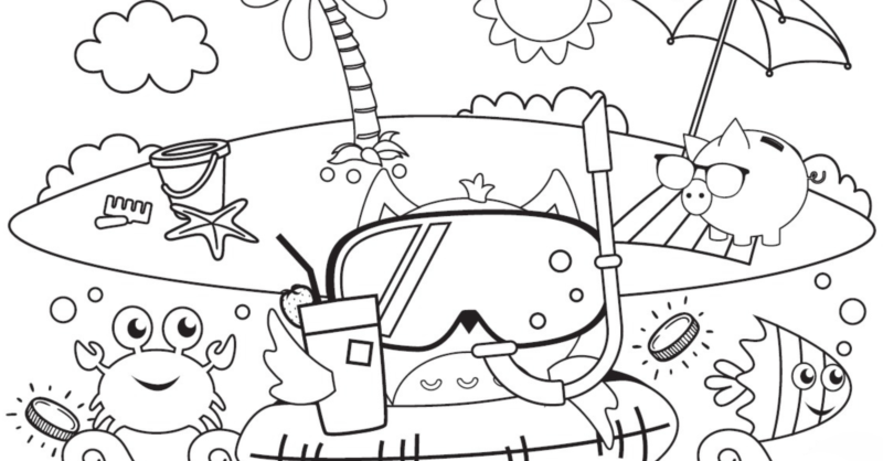 Kleuter Zomer Kleurplaten Zomerse Kleurplaten » Crea Met Kids