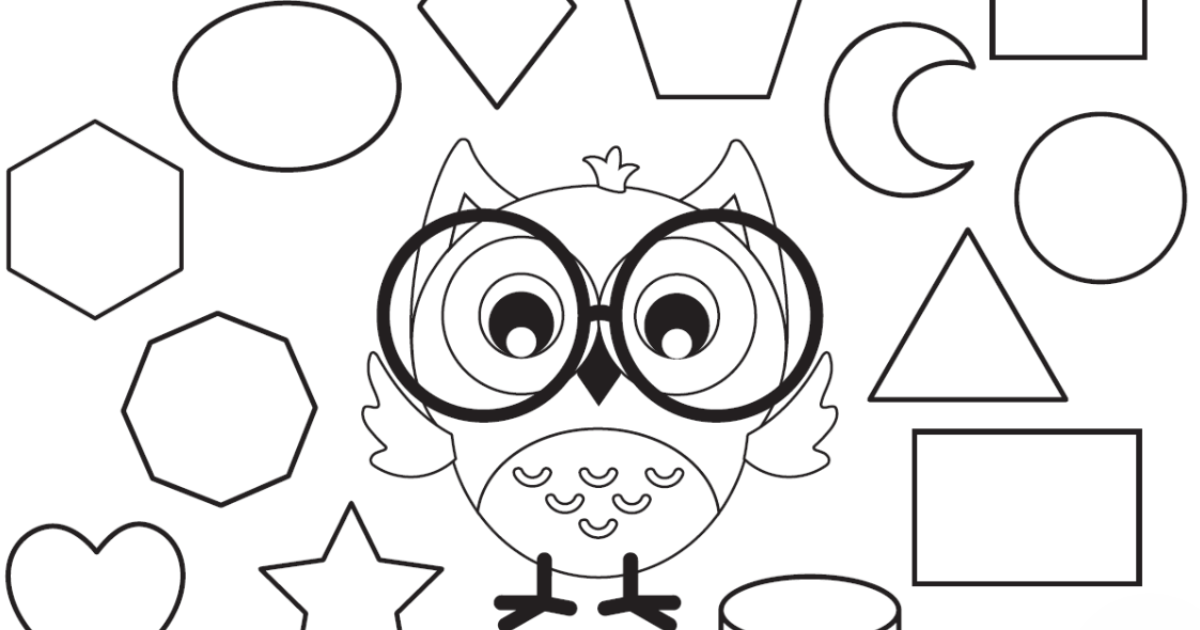Kleurplaat Vormen | Eurowijs